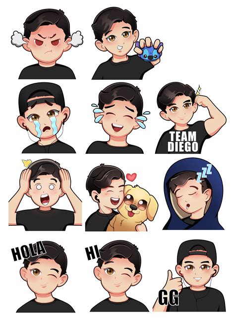 Emotes Para Tiktoker Y Youtuber De Asmr Diego Velezmoro On Behance