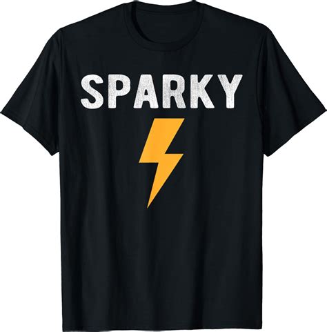 Electrician T Funny Sparky Nickname Lightning Bolt Tee T Shirt