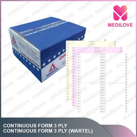 Jual Continuous Form 3 Ply Ncr Ekonomis Ukuran Fullperforasiwartel