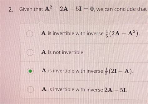 Solved Suppose A B And C Are Square Matrices Such That Abc