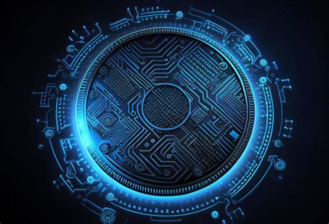 Circuit Board Futuristic Technology Background Blue 3d Rendering Toned Image 22454726 Stock