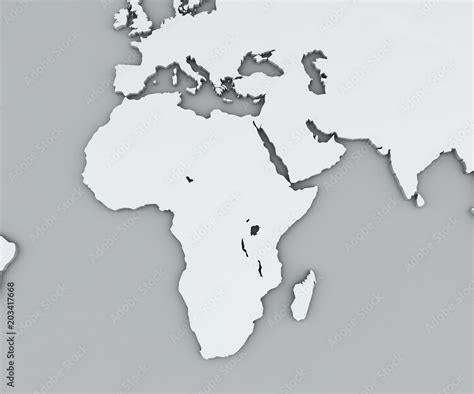 Cartina Dellafrica Bianca Cartina Geografica Cartografia Atlante