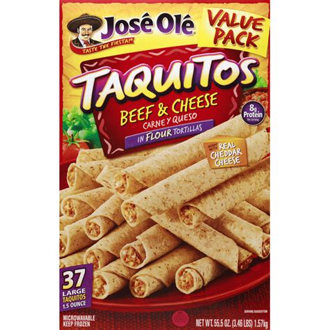 José Olé Taquitos Beef And Cheese In Flour Tortillas Value Pack 555