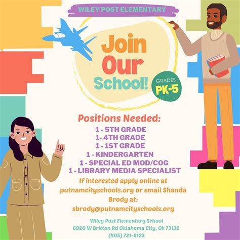 Join Our School At Wiley Post Wiley Post Elementary Facebook