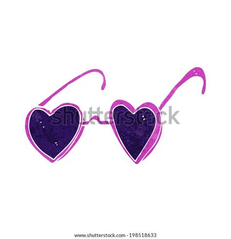 Cartoon Heart Sunglasses Stock Vector Royalty Free 198518633