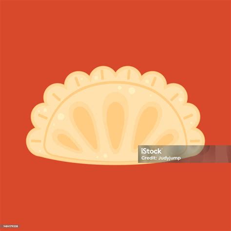 교자 벡터 빨간 배경에 뜨거운 만두와 젓가락 레스토랑 로고에 대한 찐 딤섬 또는 롤빵 그림 일본인을 위한 아시아 음식 아이콘입니다 Jiaozi에 대한 스톡 벡터 아트 및