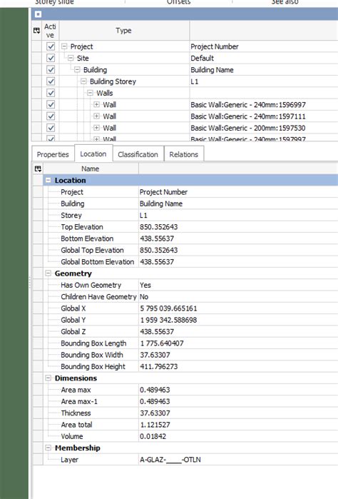 Python How To Read Geometry And Dimension Data From An IFC File Using