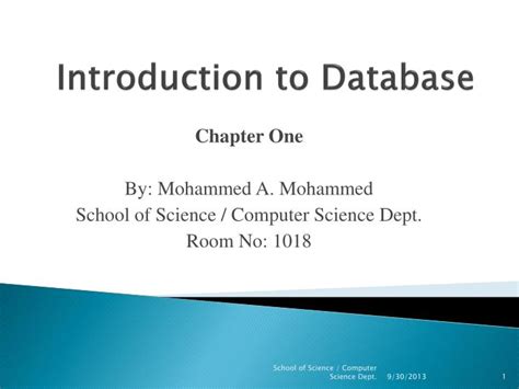 ppt introduction to database powerpoint presentation free download