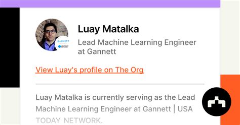 Luay Matalka Lead Machine Learning Engineer At Gannett The Org