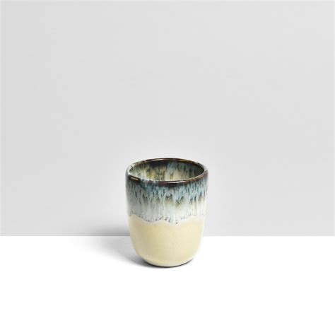 Tasse Expresso Bleu Clair Vaisselle En Céramique Du Portugal