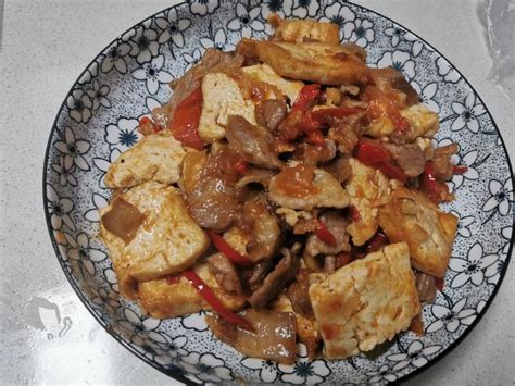 家常菜香煎豆腐炒肉的做法步骤图】小朱insunrise下厨房