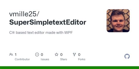 SuperSimpletextEditor MainWindow Xaml Cs At Main Vmille25
