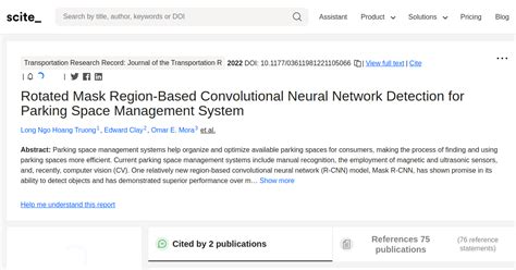 Rotated Mask Region Based Convolutional Neural Network Detection For Parking Space Management System