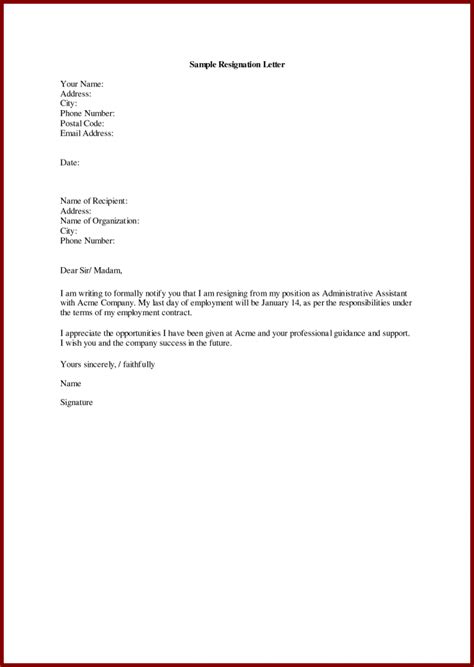 12 Personal Reasons Resignation Letter Templates Pdf Doc Artofit