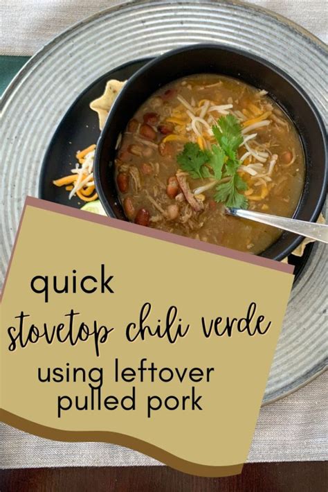 Make Pulled Pork Chili Verde To Warm Up Your Nights