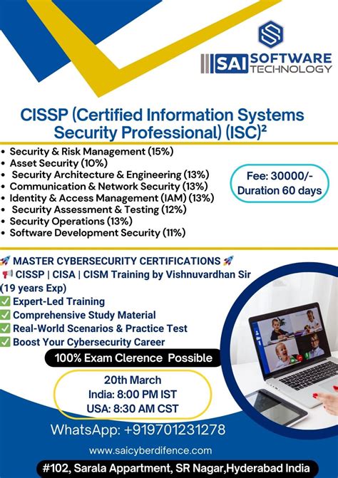 New Batch March Cissp Pass Training Cissp March India Usa