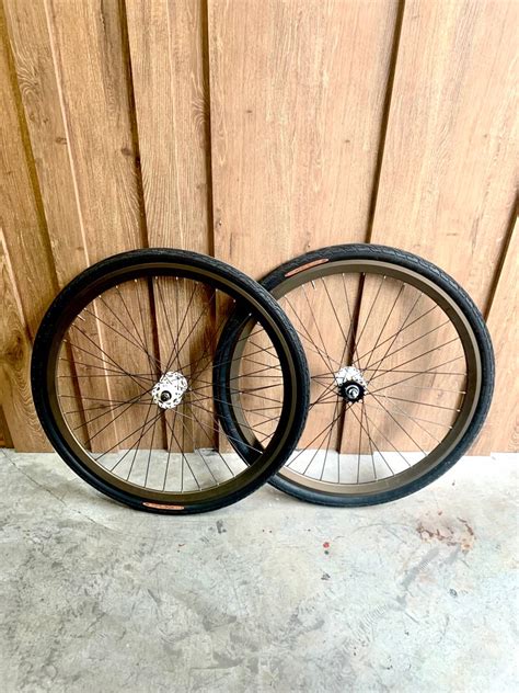 Rare Bronze Fixie Wheelset Sports Equipment Bicycles And Parts Parts