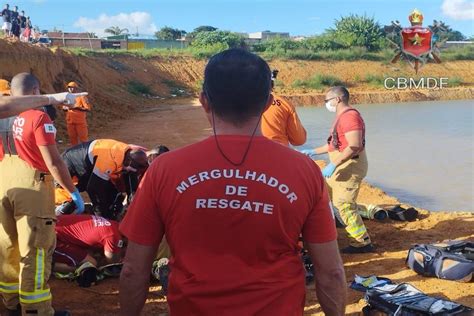 Vídeo homem morre afogado em represa no Sol Nascente Metrópoles