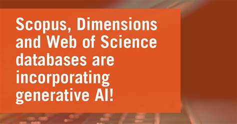 Scopus Dimensions And Web Of Science Databases Are Incorporating