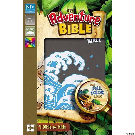 Zonderkidz Niv Adventure Bible Full Color Gray Leathersoft