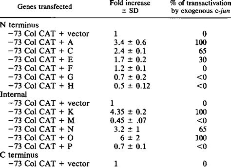 Transactivation By C Jun Mutants In Recs Download Table