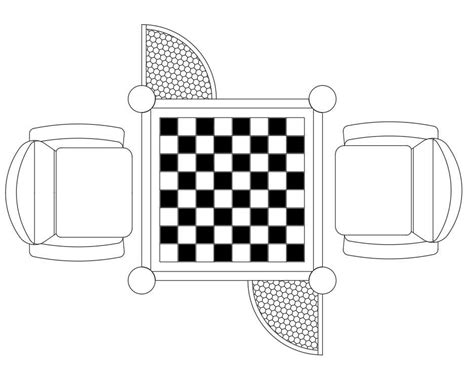 Download Free Chess Table Design In Dwg File