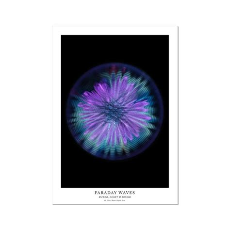 Faraday Waves Cymatics Photography Print Etsy