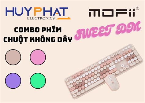 Combo Bàn Phím và Chuột Không Dây MOFII CANDY SWEET DM BLUETOOTH Tiện lợi thời trang