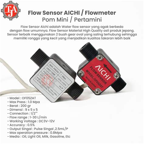 Jual Flow Sensor Aichi Flowmeter Pom Mini Pertamini Shopee Indonesia