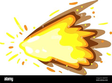 Effect Gun Flash Cartoon Vector Illustration Stock Vector Image And Art