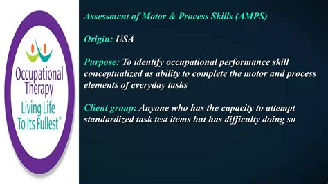 Occupational Therapy Cognitive Functional Evaluation Pptx
