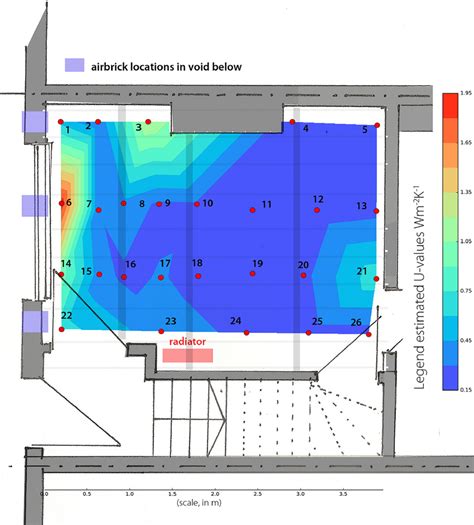Linearly Interpolated Up Values As A Heat Map Between Observed Point Download Scientific