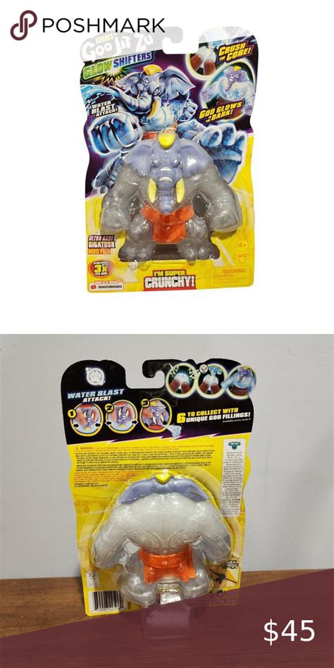 Heroes Of Goo Jit Zu Gigatusk Ultra Rare Figure Glow Shifters Hero Pack