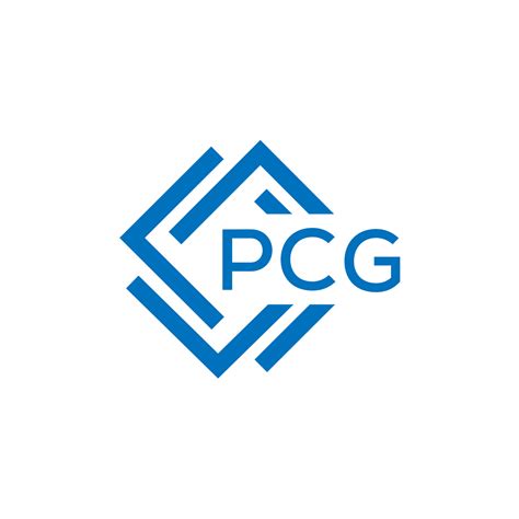 Pcg Letter Logo Design On White Background Pcg Creative Circle Letter