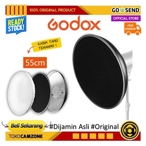 Jual Godox Beauty Dish Reflector With Honeycomb Grid Shopee Indonesia