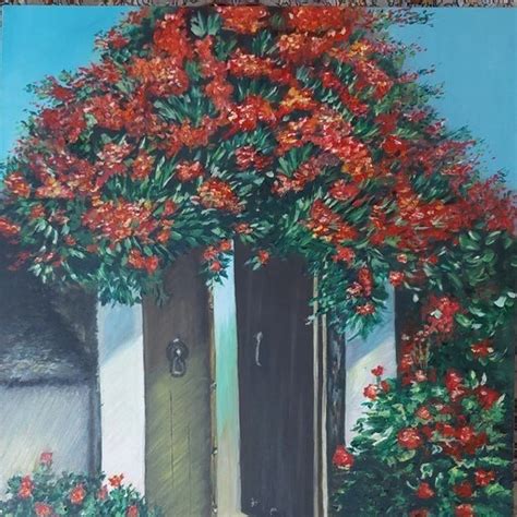 خرید و قیمت تابلو نقاشی رنگ روغن درچوبی در ابعاد 50 در 70 بدون قاب ترب