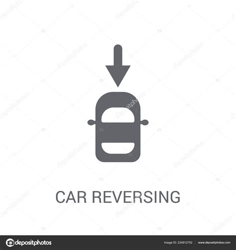 Car Reversing Light Icon Trendy Car Reversing Light Logo Concept Stock