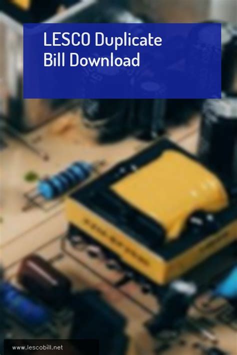Lesco Duplicate Bill Download