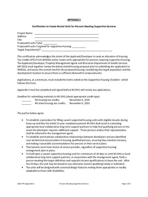 fillable online 4571 2 appendix 11 section 811 application hud