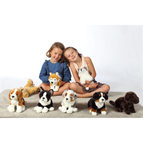 Chiens réalistes assis shiba 25 cm