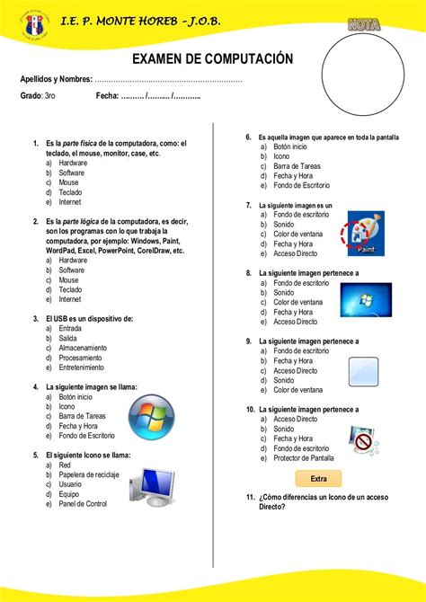 Ficha Interactiva De Microsoft Word Artofit