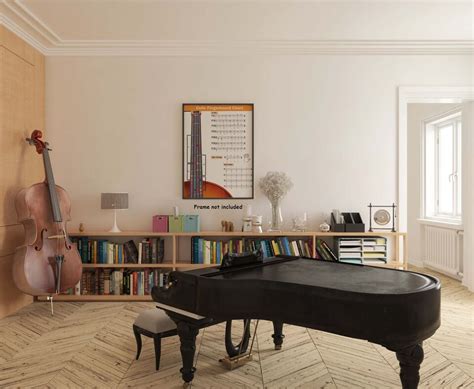 Cello Fingering Chart With Color Coded Notes Cello Scales Techniques Ebay