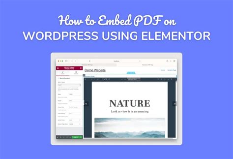How To Embed PDF Using Elementor Page Builder With Video Tutorial