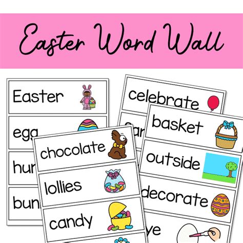 Easter Word Wall Vocabulary Cards — Teachie Tings
