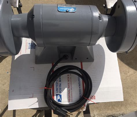 vintage 6” delta rockwell 1 3hp bench grinder buffer 3 8a 115v wissota