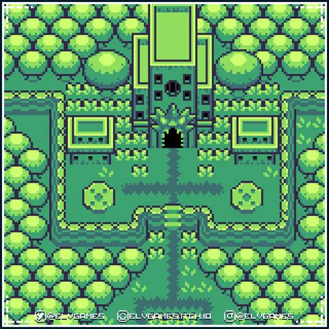 X Overworld Tileset BIT Game Asset Retro Adventure By ELV Games