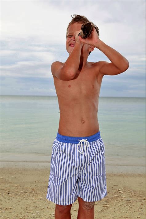 Blauw Zwembroek Voor Jongens L Orangerie