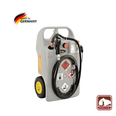 Rezervor Mobil Pentru Motorina Trolley 100 L Cu Pompa Electrica Romtank