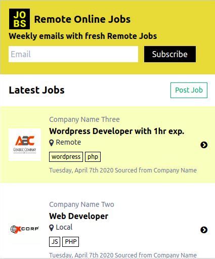 Remote Online Jobs Php Laravel Script By Clovonscripts Codester