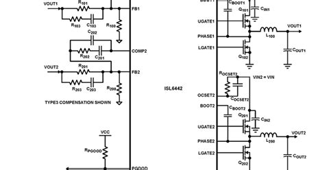 Isl6442 25mhz Dual 180 Out Of Phase Step Down Pwm And Single